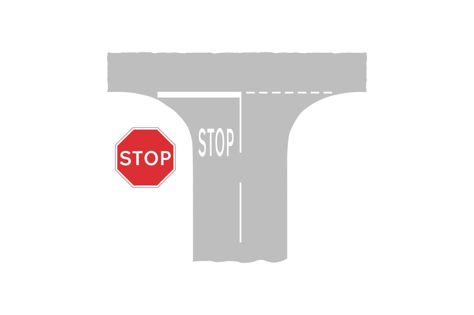 1-stop-sign-and-road-marking - Driver Training Theory Test